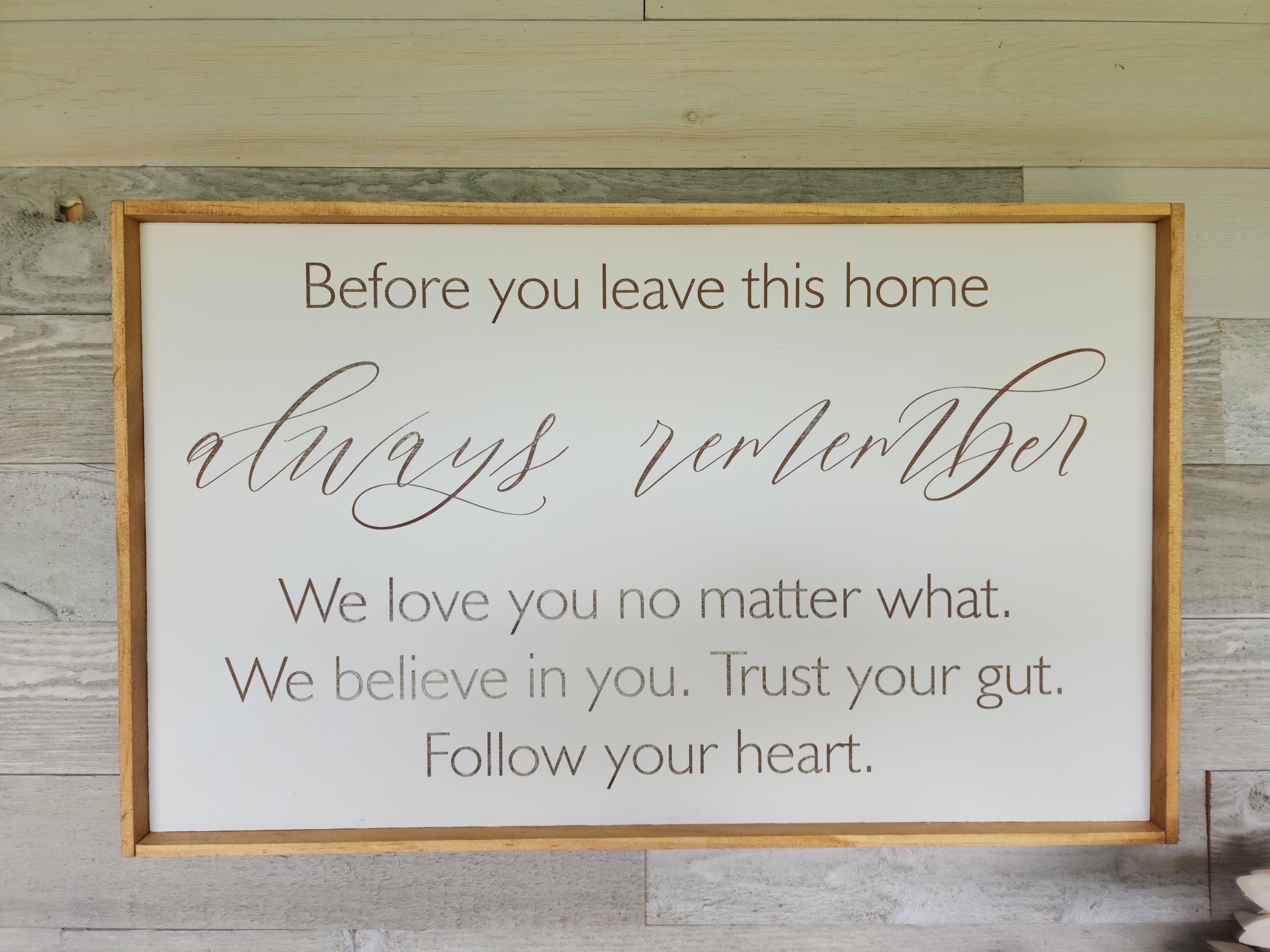 Before You Leave Sign, Home Decor, Neutral Home Sign, Entrance Way Sig ...